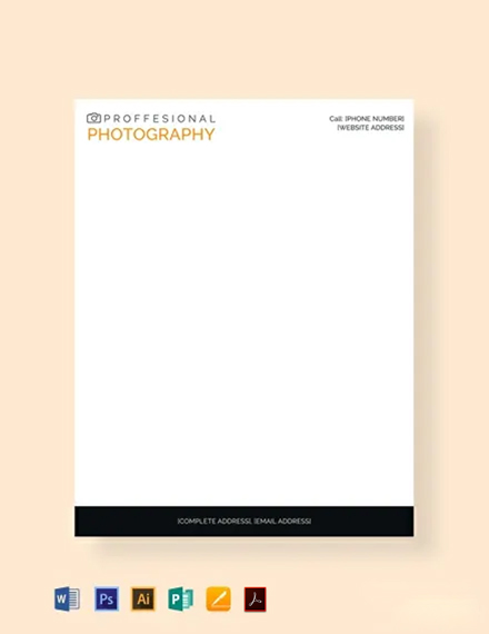 CA Letterhead Template - Illustrator, Word, Apple Pages, PSD, Publisher ...