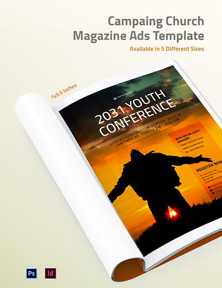 Church Magazine Ads Template - InDesign, PSD | Template.net