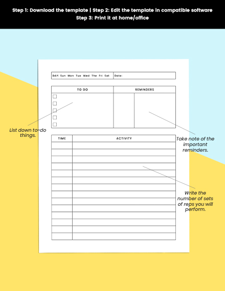 Simple Schedule Planner Template - Word, Apple Pages | Template.net