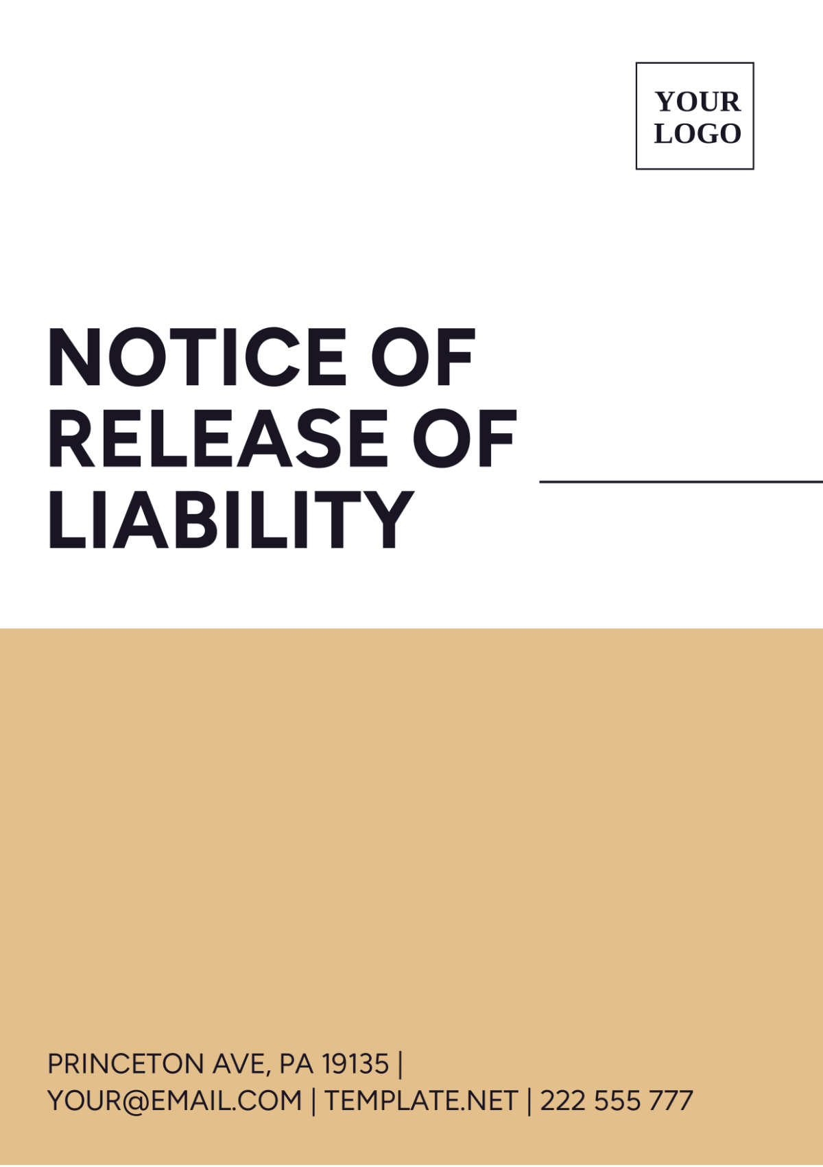 Notice Of Release Of Liability Template - Edit Online & Download ...