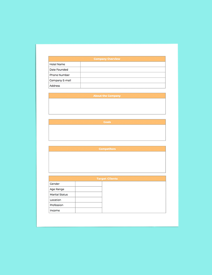 Hotel Budget Planner Template - Google Docs, Word, Apple Pages, PDF ...