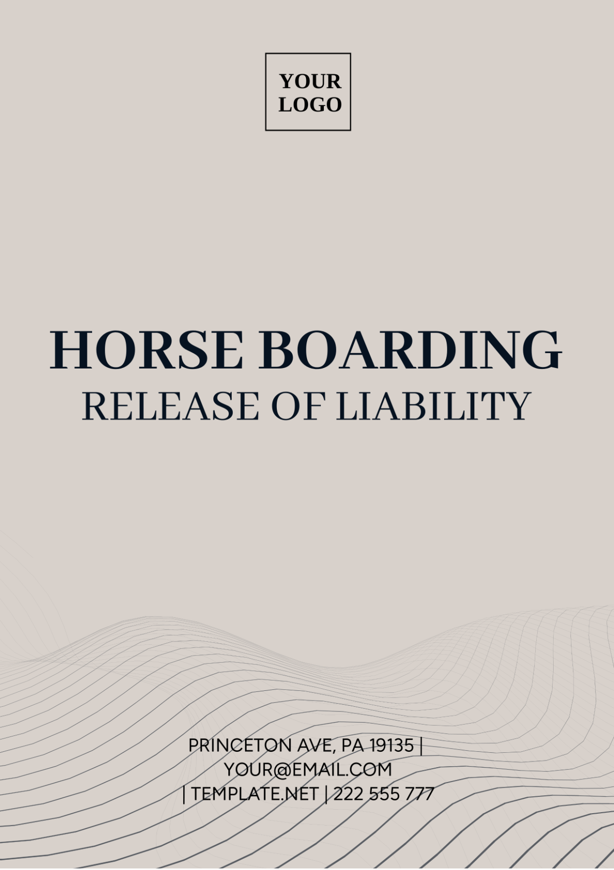 Horse Boarding Release Of Liability Template - Edit Online & Download ...