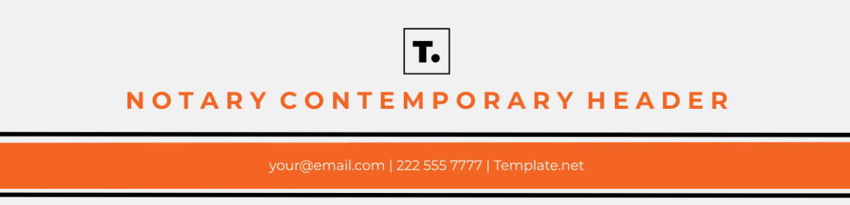Notary Contemporary Header Template - Edit Online & Download Example ...