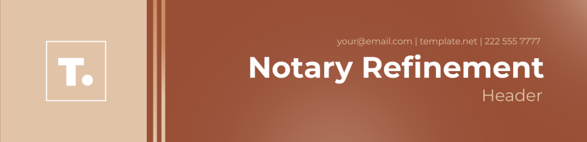 Notary Refinement Header Template - Edit Online & Download Example ...