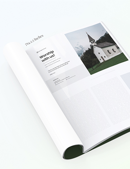 Free Catholic Church Magazine Ads Template - InDesign | Template.net