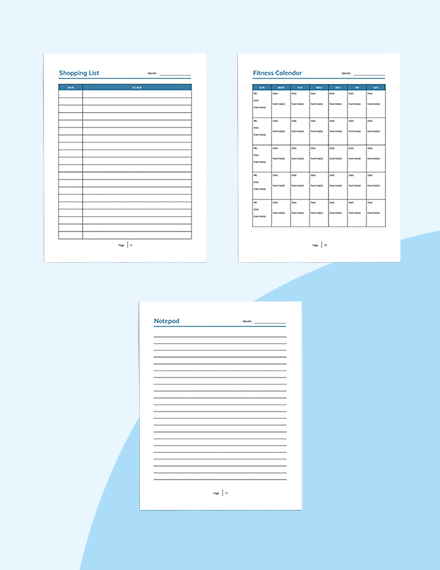 Monthly Personal Planner Template - Word, Apple Pages | Template.net