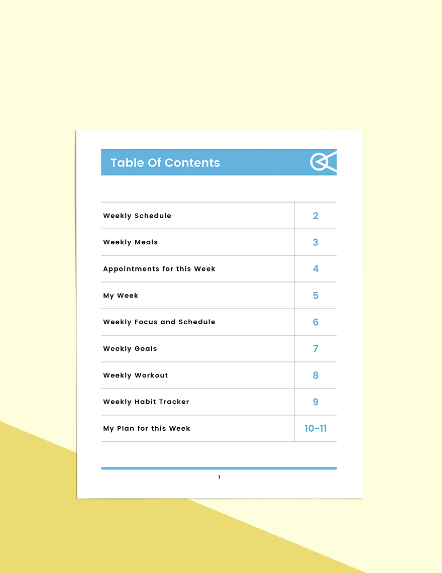 Weekly Personal Planner Template Download In Word Google Docs PDF 