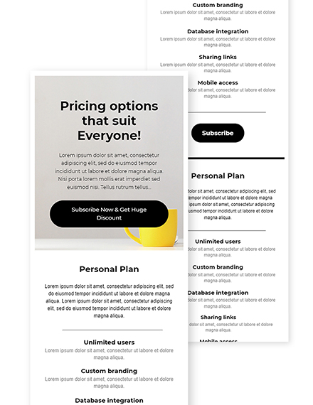 Free Advanced Pricing Page Template - HTML5, PSD | Template.net