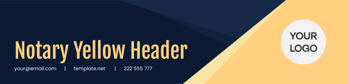Notary Yellow Header Template - Edit Online & Download Example ...