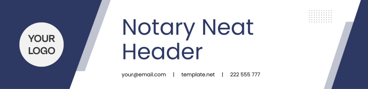 Notary Neat Header Template - Edit Online & Download Example | Template.net