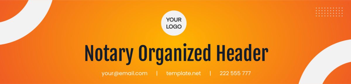 Notary Organized Header Template - Edit Online & Download Example ...
