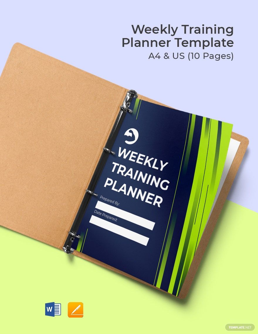 Weekly Planner Template - Illustrator, InDesign, PSD | Template.net