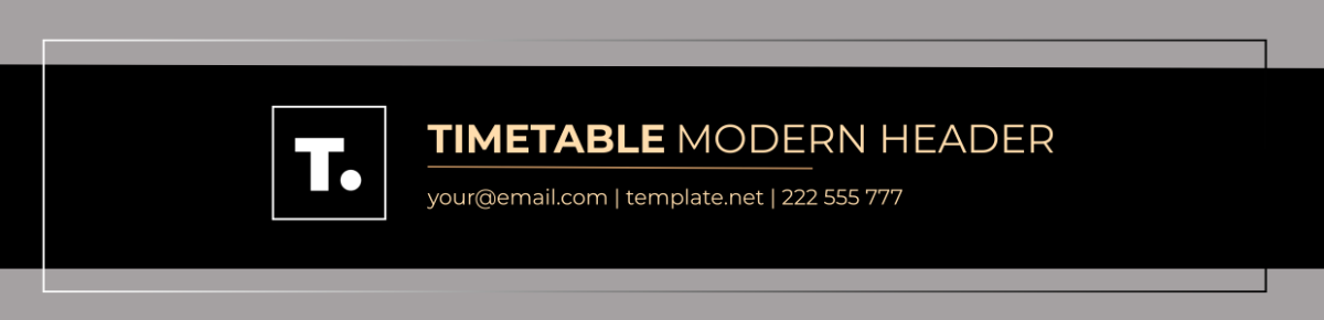 Timetable Modern Header Template - Edit Online & Download Example ...
