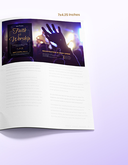 Church Magazine Ads Template - InDesign, PSD | Template.net
