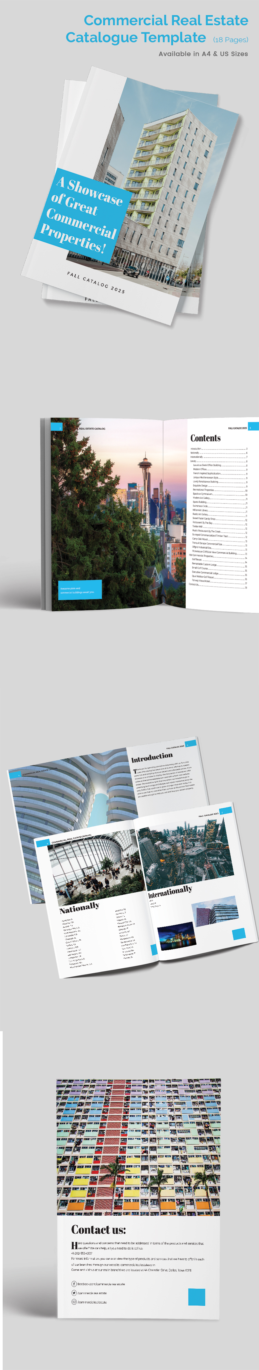 Residential Real Estate Catalog Template - InDesign, Word, PDF ...