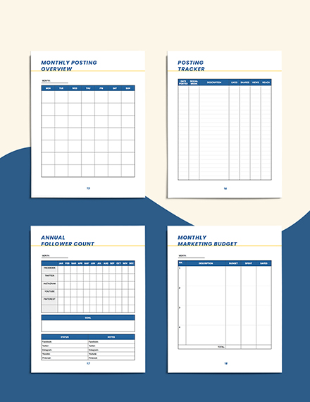 Small Business Marketing Planner Template - Word, Apple Pages ...