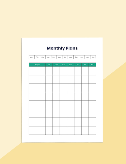 Project Timeline Planner Template - Word | Apple Pages