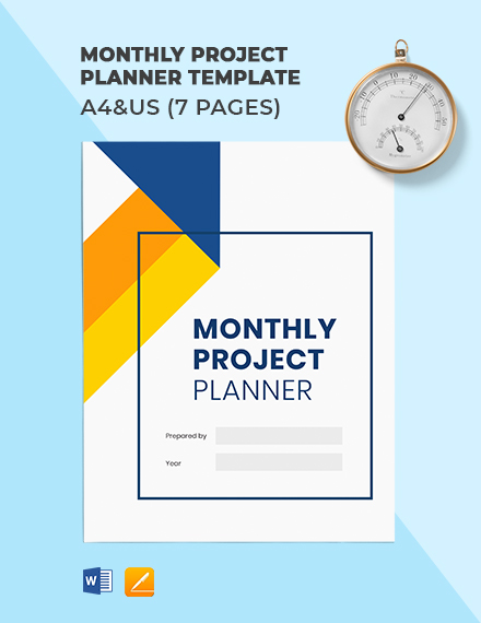 Project Timeline Planner Template - Word | Apple Pages