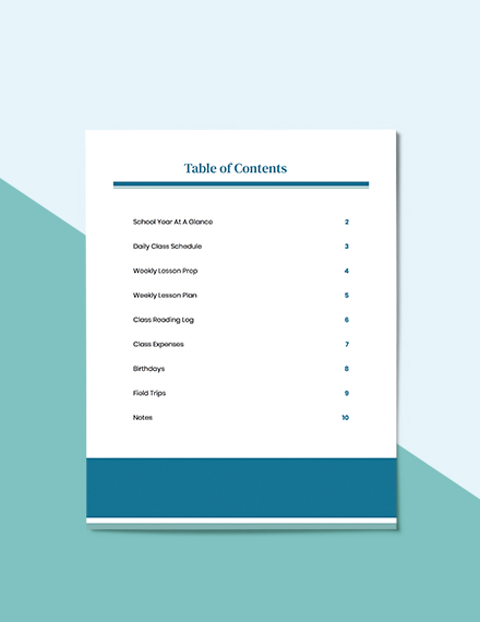 Printable Education Planner Template - Word, Apple Pages | Template.net