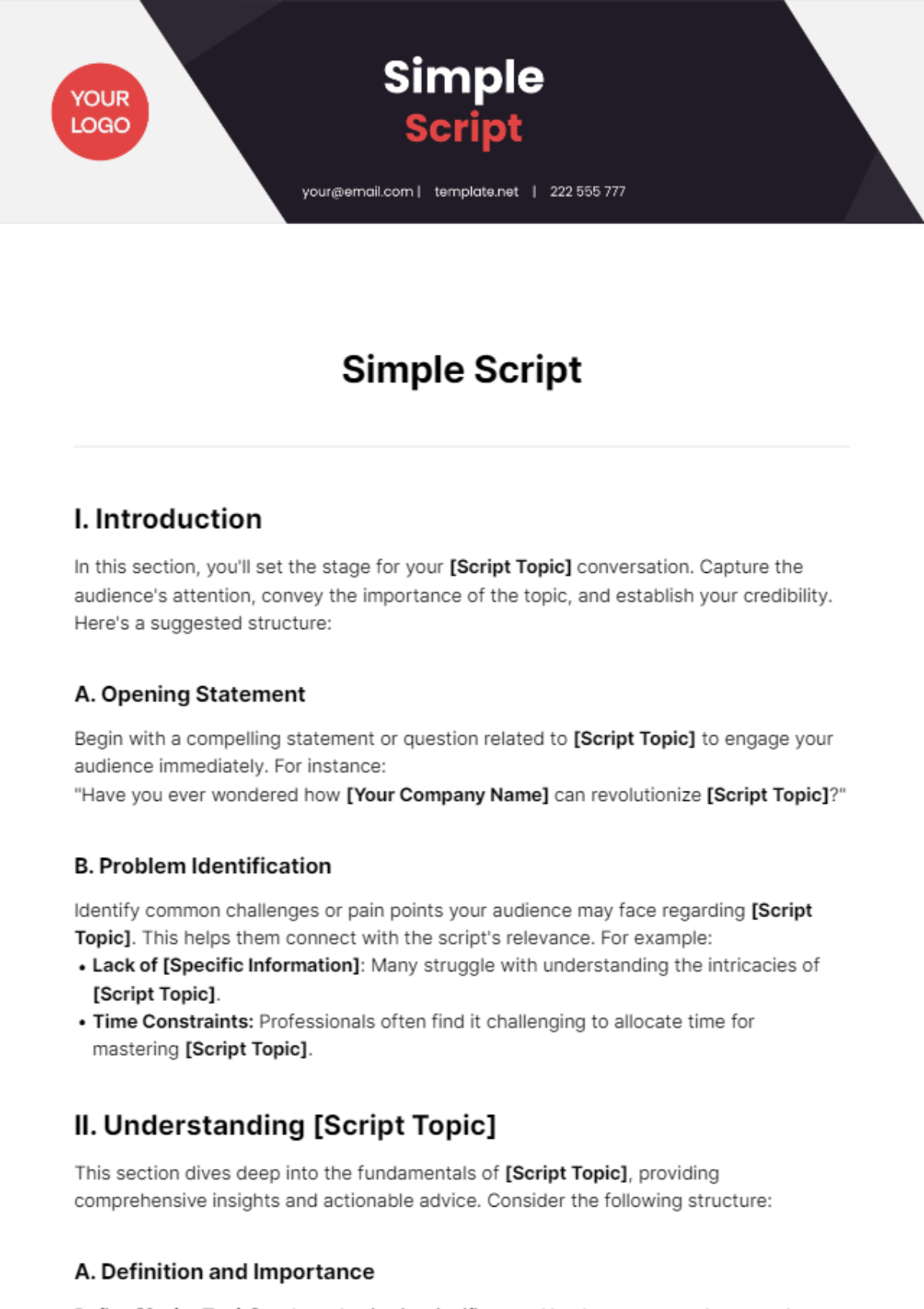 FREE Document Templates & Examples - Edit Online & Download