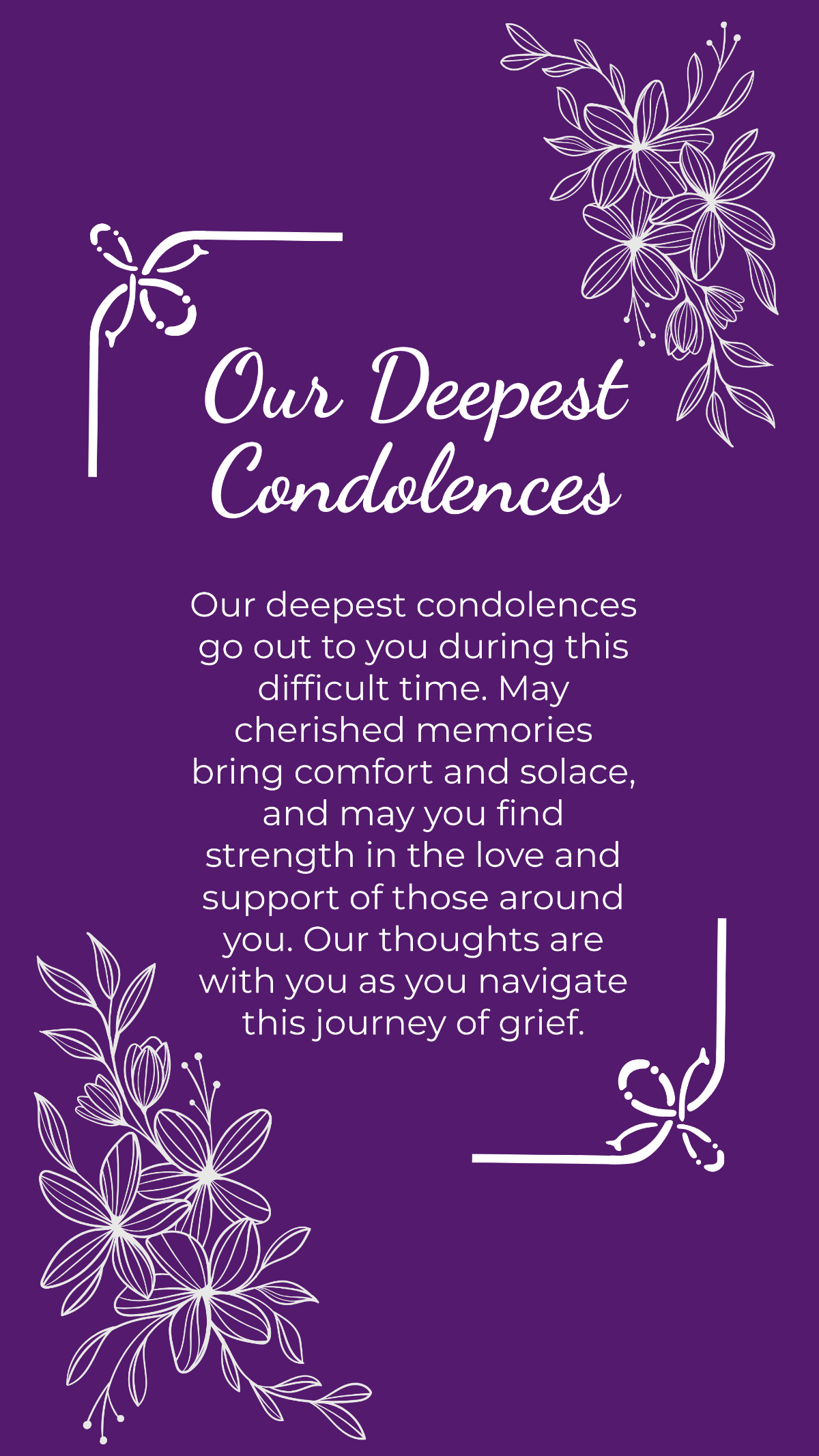 Free Condolence Message Templates To Edit Online