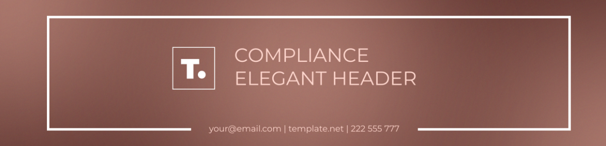 Compliance Elegant Header Template - Edit Online & Download Example ...