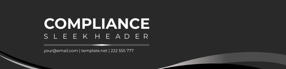 Compliance Sleek Header Template - Edit Online & Download Example ...