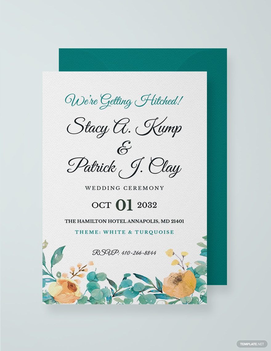 FREE Wedding Card Word Template Download Template