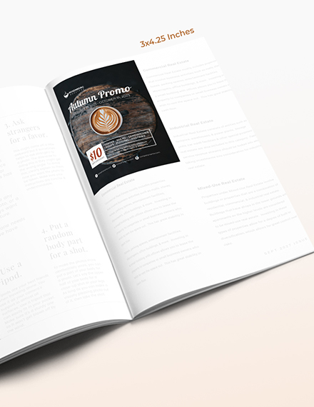 Coffee Shop Magazine Ads Template - InDesign, PSD | Template.net