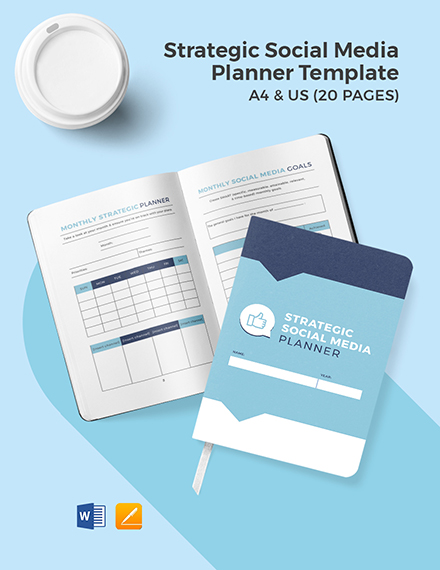 FREE Editable Social Media Planner - Word | Pages