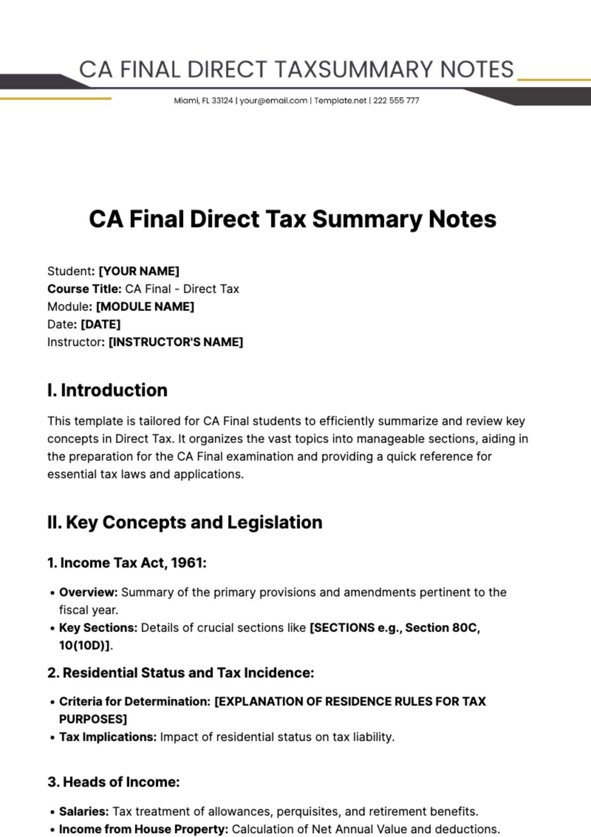 Free Summary Note Templates Editable And Printable Free Summary Note Templates Editable And Printable