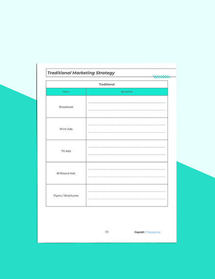 Printable Marketing Planner Template - Word, Apple Pages | Template.net
