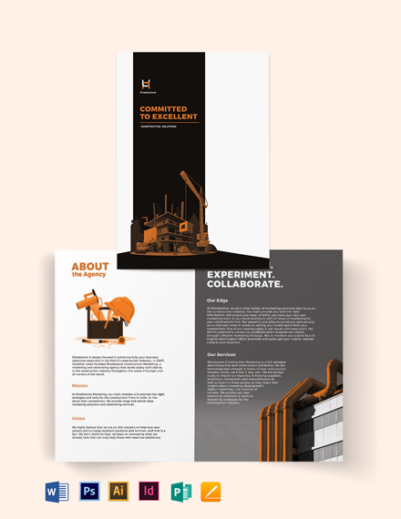 29+ FREE Top Construction Company Brochure Templates - Word, PSD, AI ...