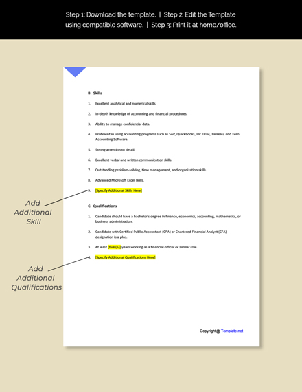 Finance Officer Job Description Template Google Docs Word Template finance-officer-job-description-template-google-docs-word-template