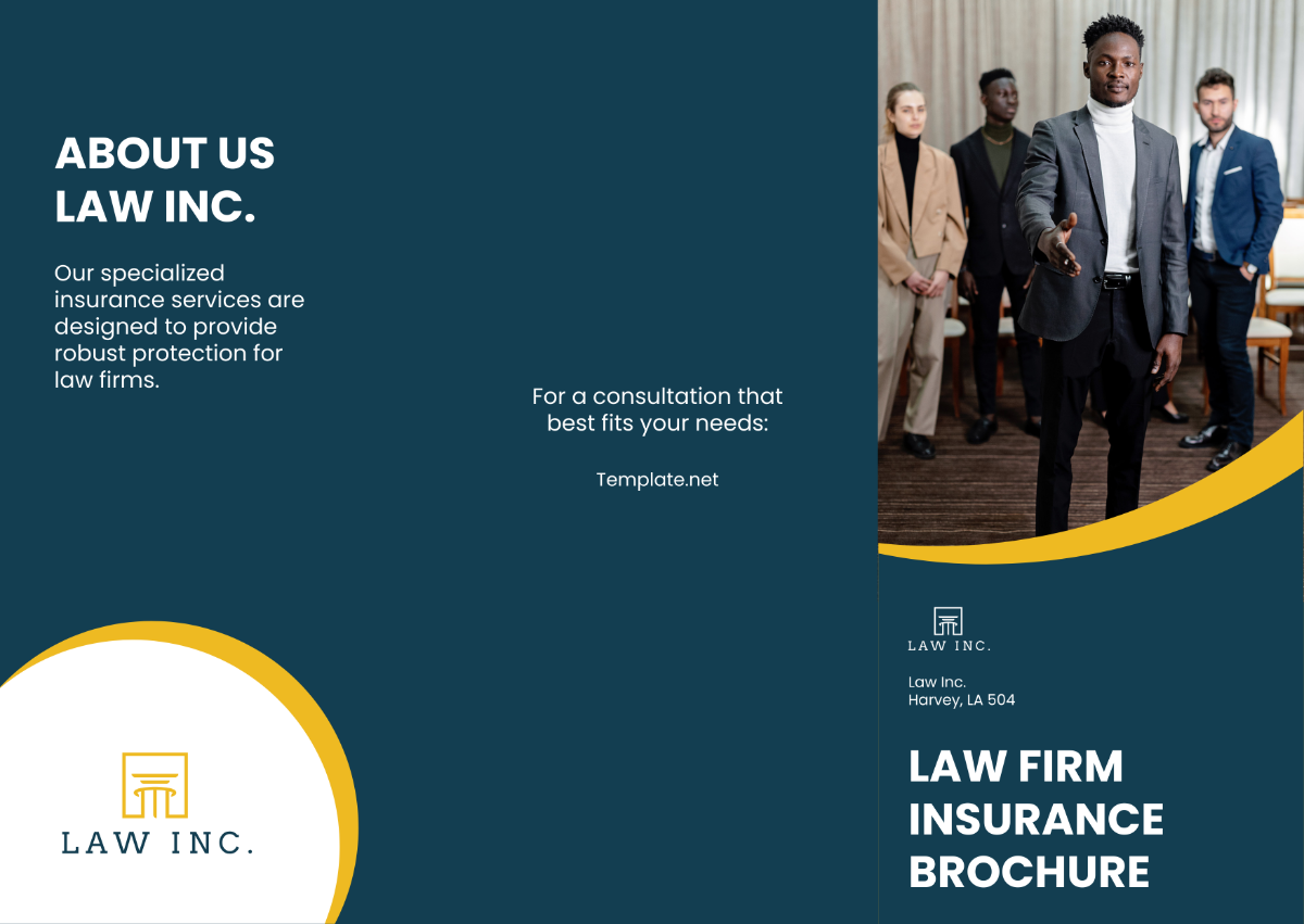 Law Firm Insurance Brochure Template - Edit Online & Download Example ...