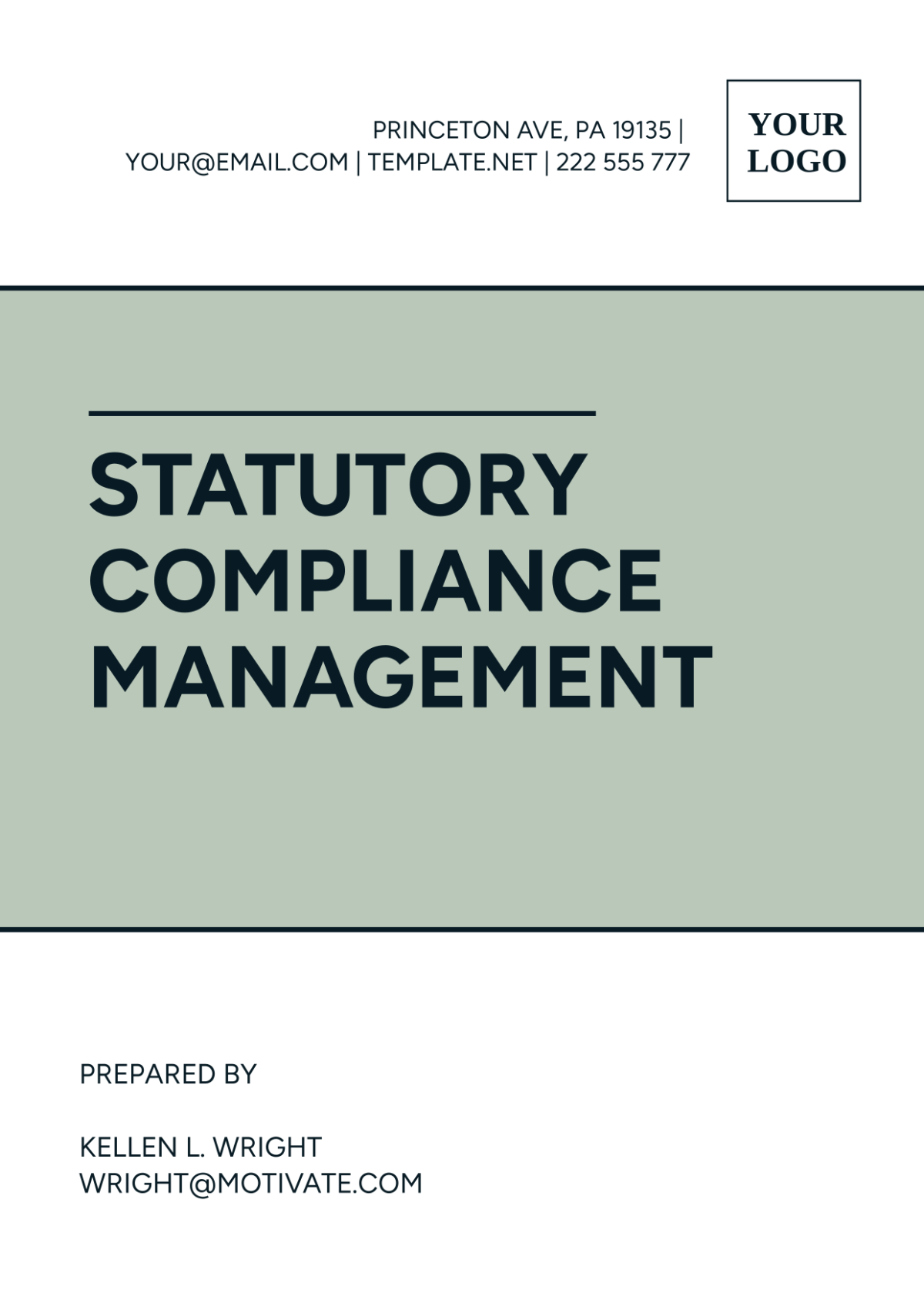 Statutory Compliance Management Template - Edit Online & Download ...