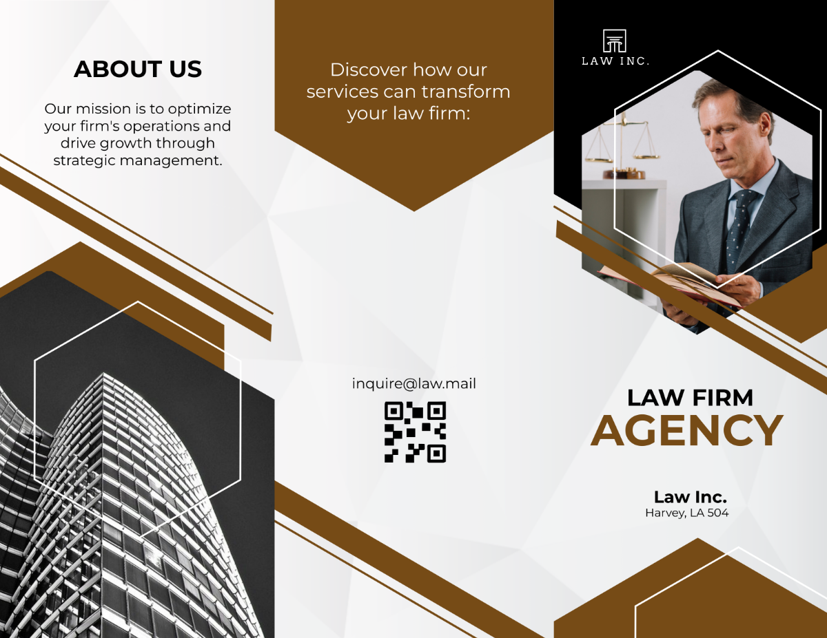 Law Firm Agency Brochure Template - Edit Online & Download Example ...