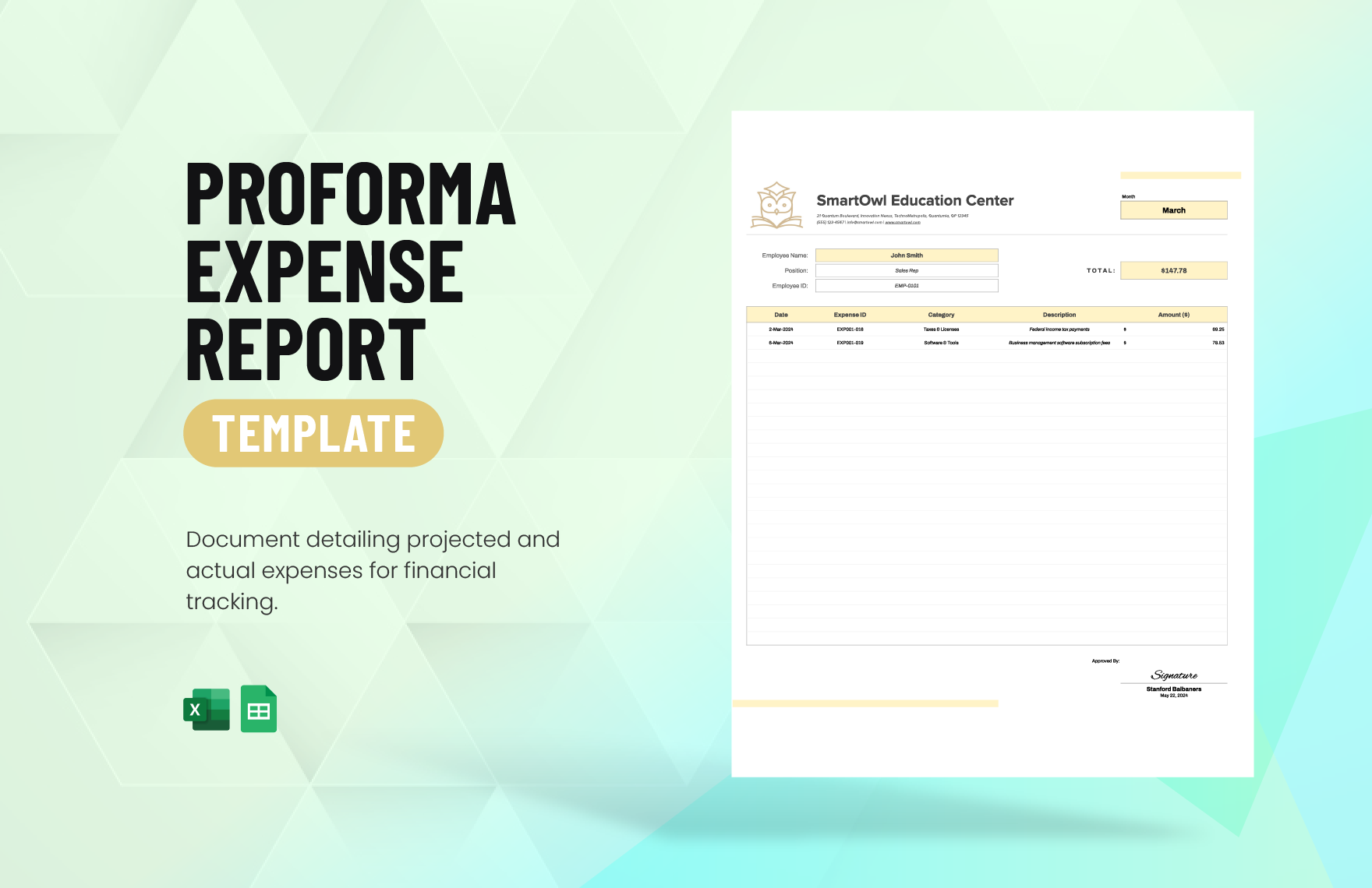 Free Expense Templates In Excel To Download