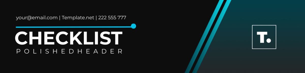 Checklist Polished Header Template - Edit Online & Download Example ...