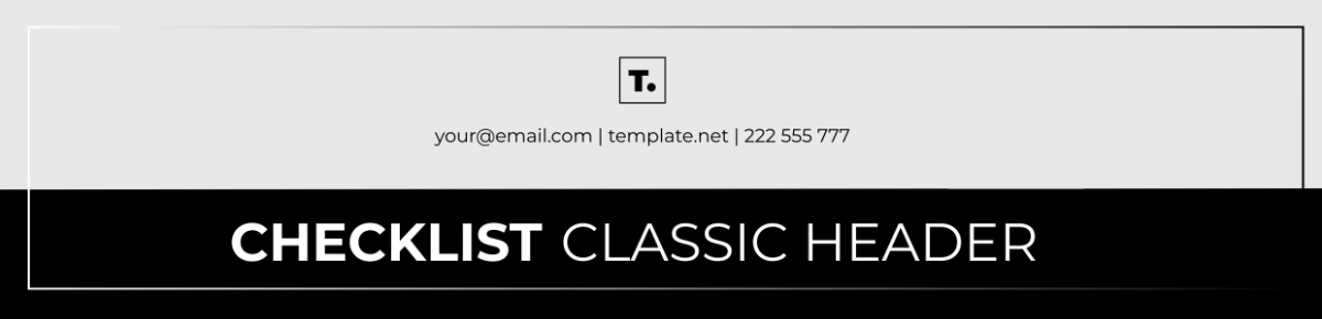 Checklist Classic Header Template - Edit Online & Download Example ...
