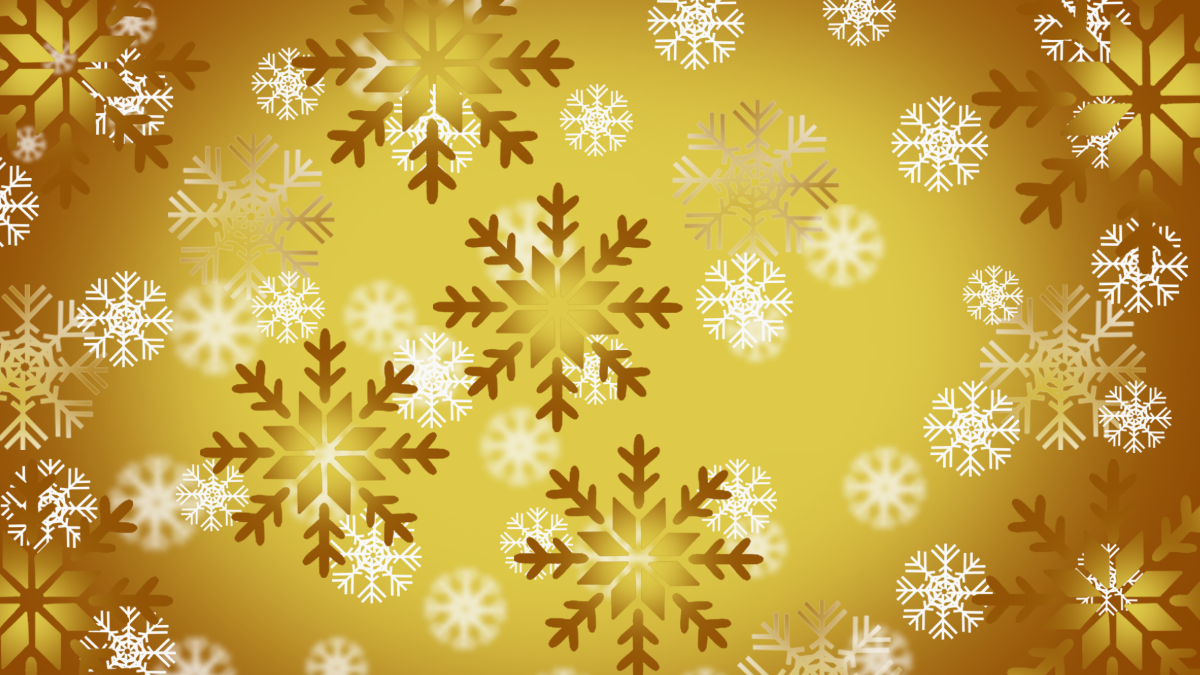 Golden Christmas Pattern | Template.net