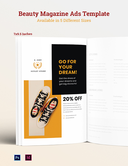 Commercial Business Magazine Ads Template - InDesign, PSD | Template.net