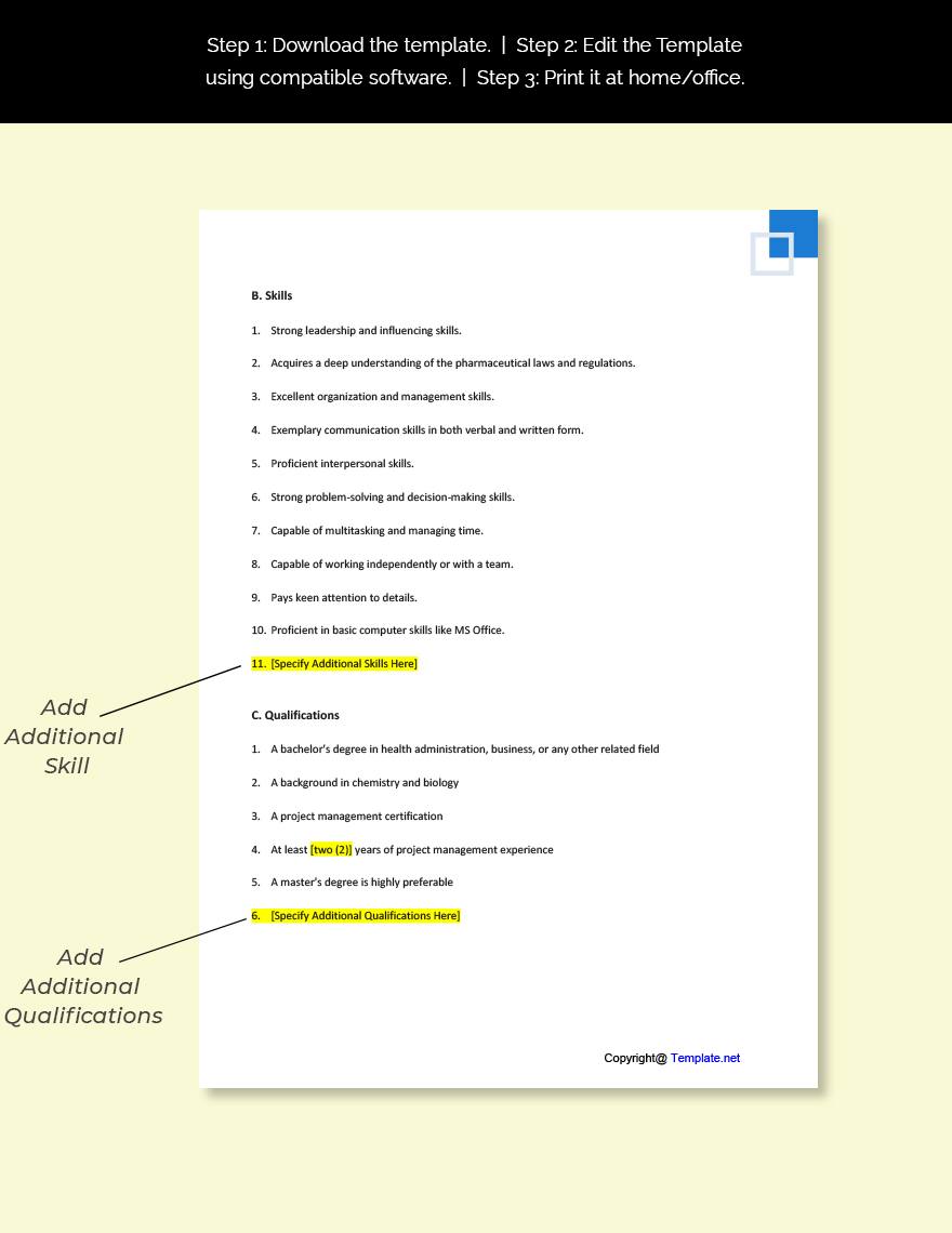 Pharmaceutical Project Manager Job Description Template Download In pharmaceutical-project-manager-job-description-template-download-in