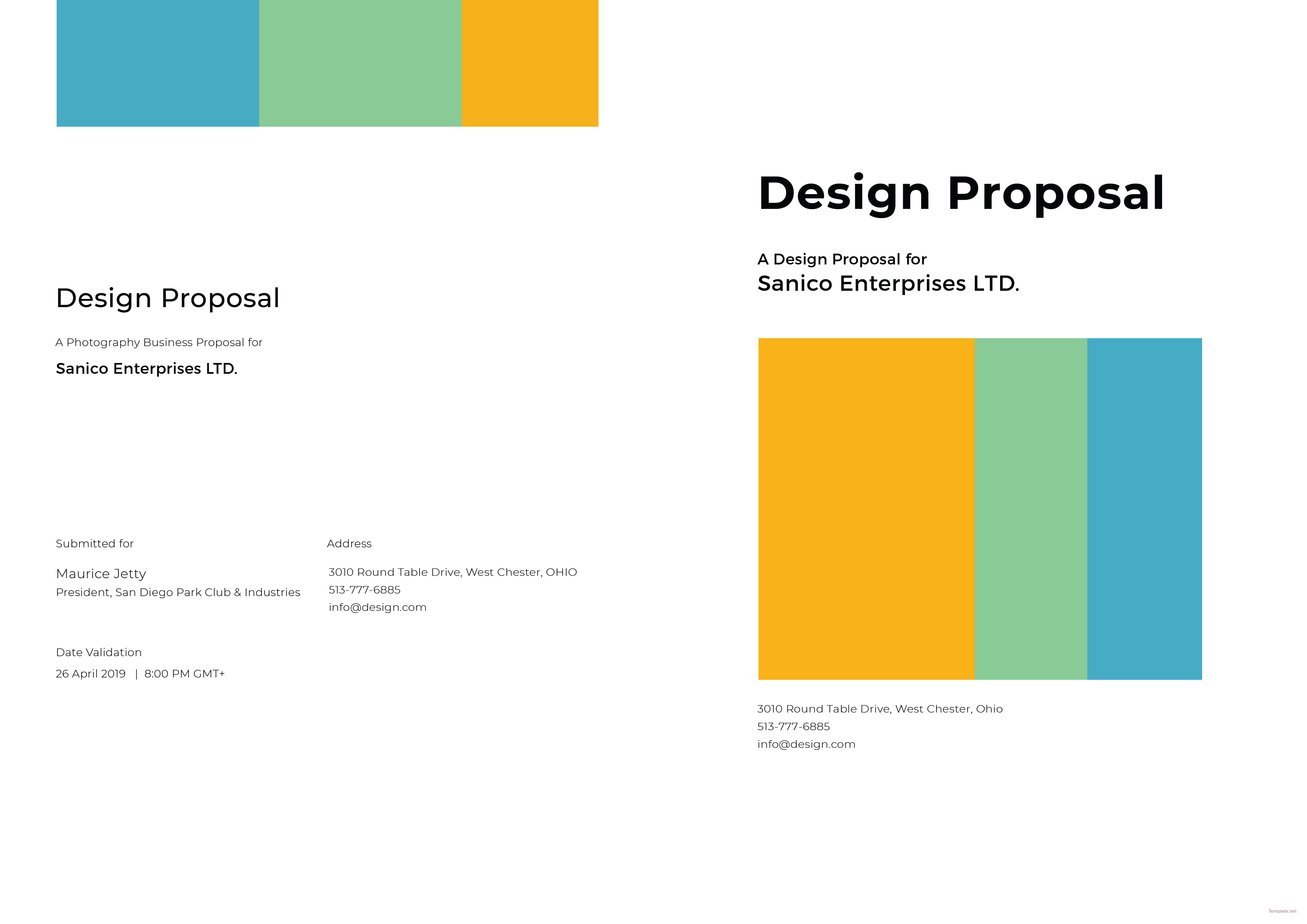 Design Proposal Template in Adobe Photoshop, InDesign, Microsoft Word ...