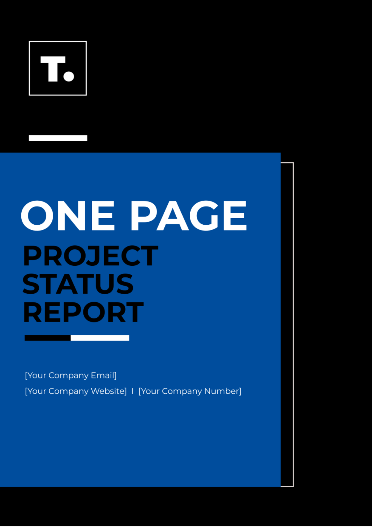 One Page Project Status Report Template - Edit Online & Download ... One Page Project Status Report Template - Edit Online & Download ...