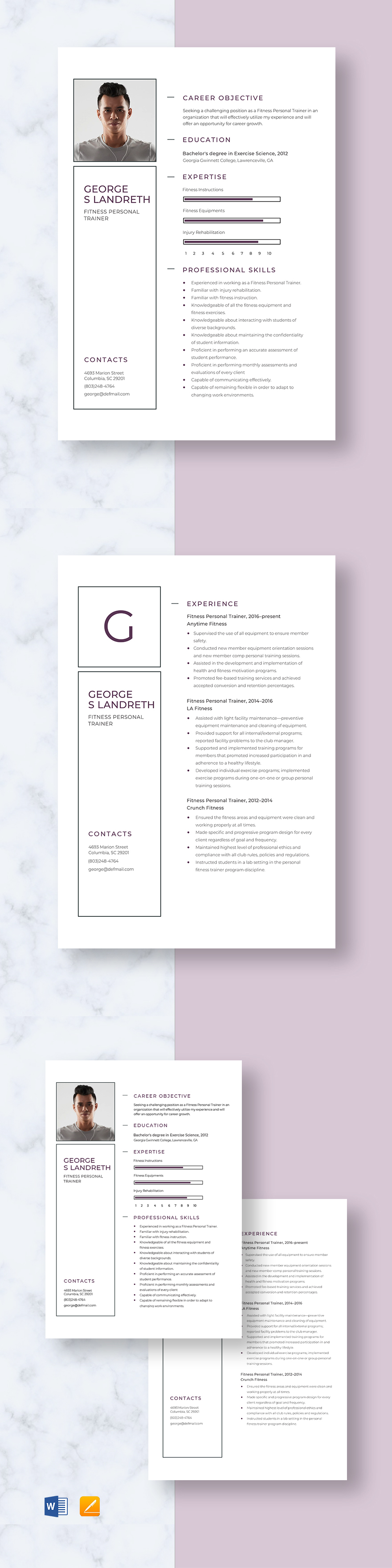 Personal Shopper Resume Template - Word, Apple Pages | Template.net
