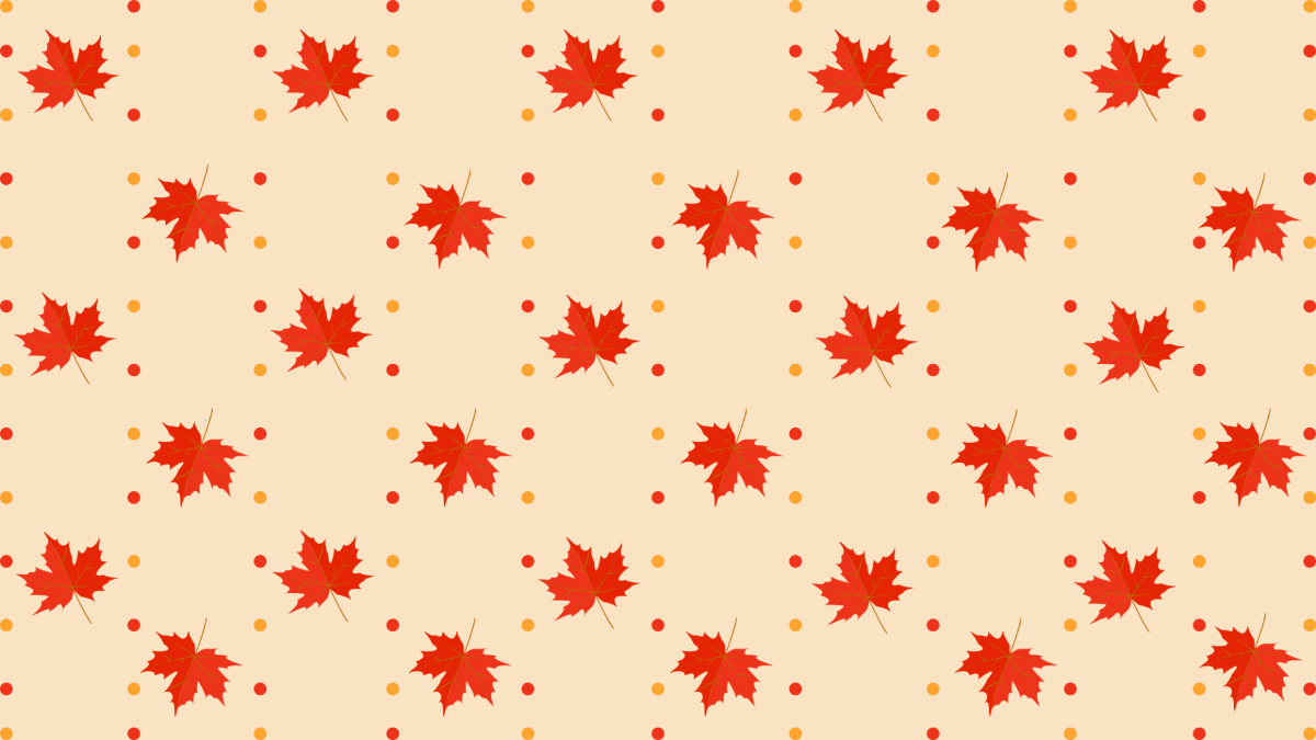 Red Leaves Pattern - Download | Template.net