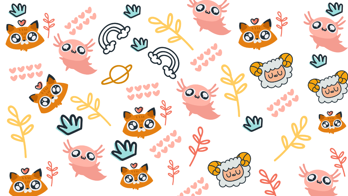 Cute Doodle Pattern Edit Online Download Example Template Net