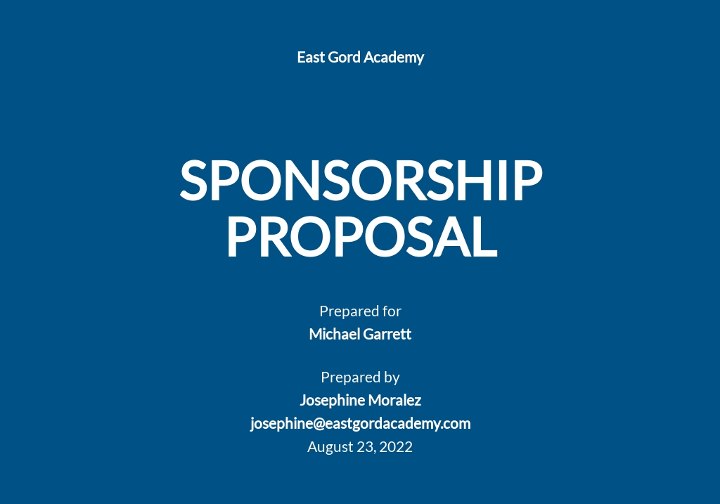 56 FREE Sponsorship Templates PDF Word DOC PSD Google Docs