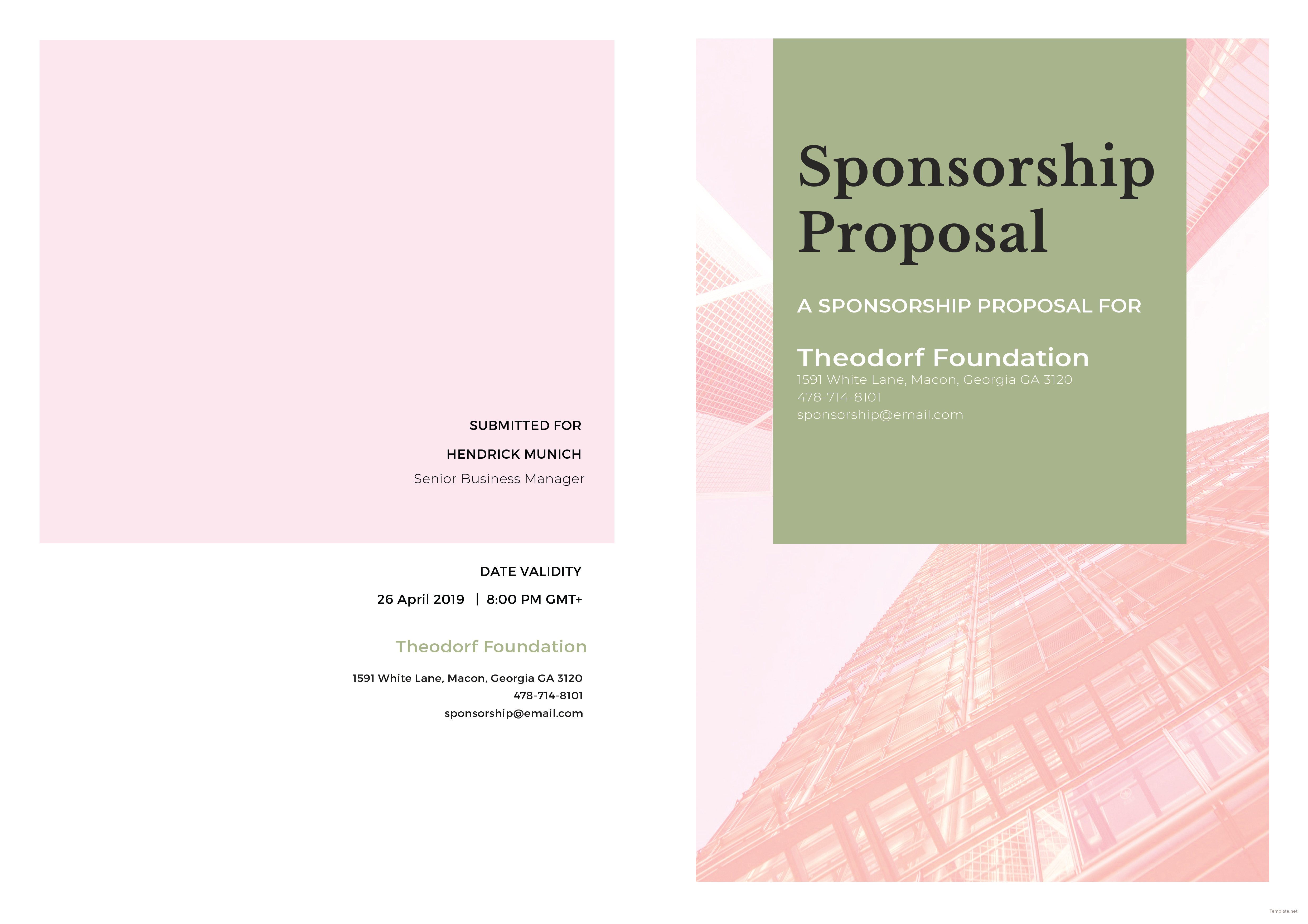 Sponsorship Proposal Template in Adobe Photoshop, InDesign | Template.net